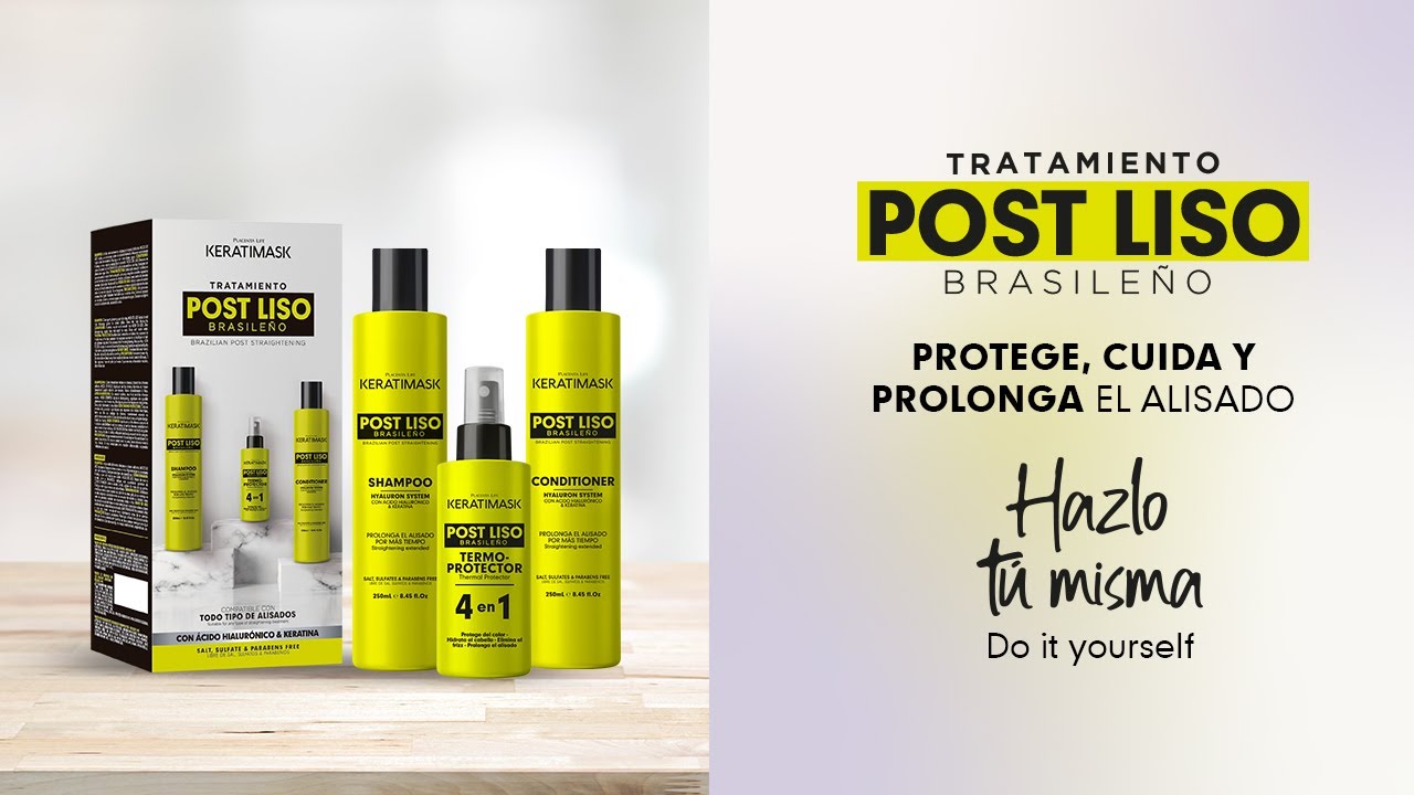 CUIDA TU ALISADO CON EL POST LISO BRASILEÑO KERATIMASK - YouTube