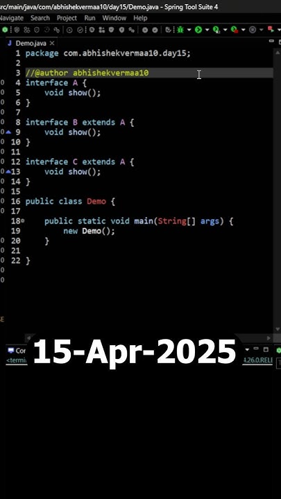 Day-105: How Interface resolve Diamond Problem in Java #shorts #java - YouTube