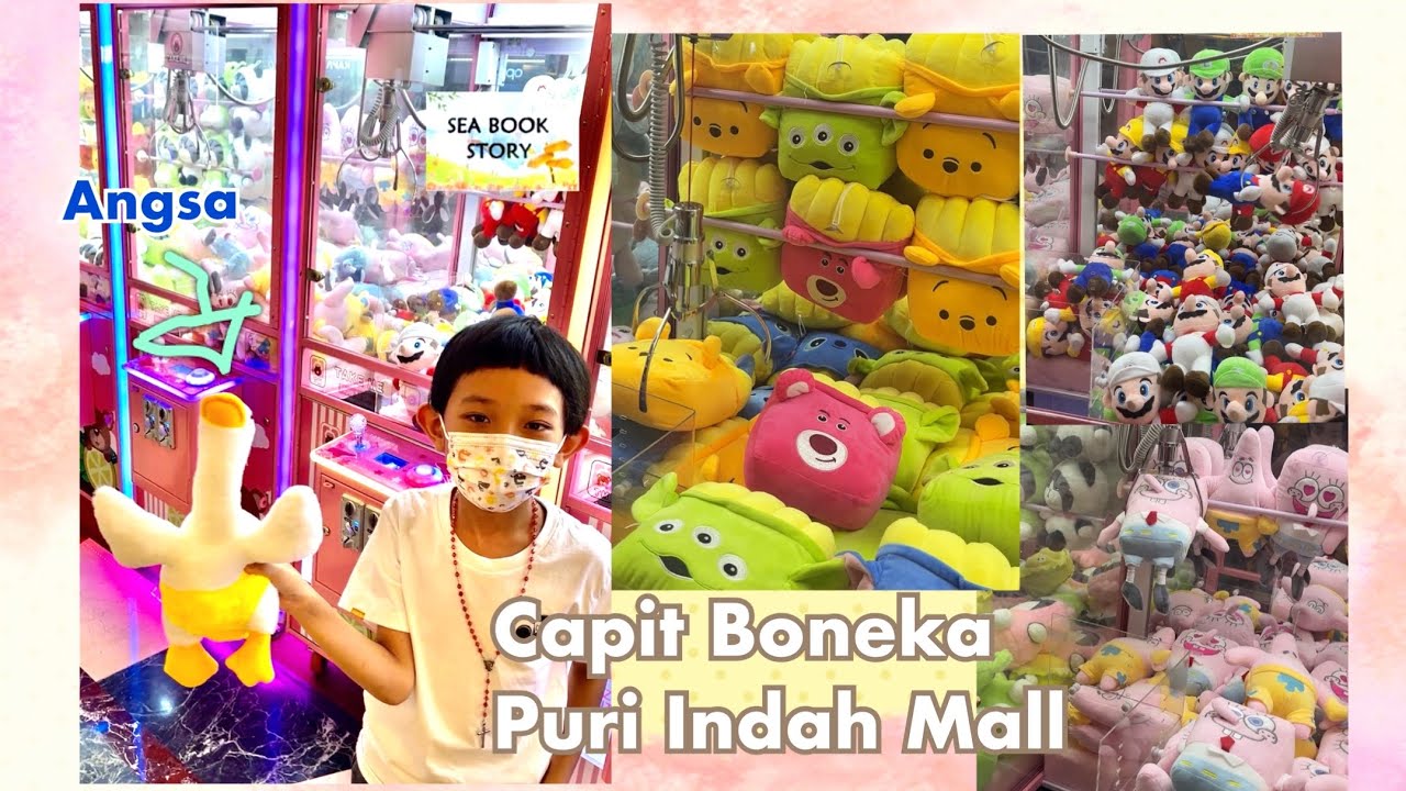 Capit Boneka Angsa di mesin capit Take Me Puri Indah Mall #clawmachine ...