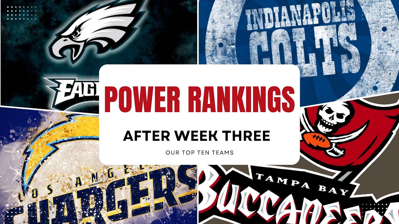 NFL Power Rankings After Week 3: Let the Fun Begin!!!! - YouTube
