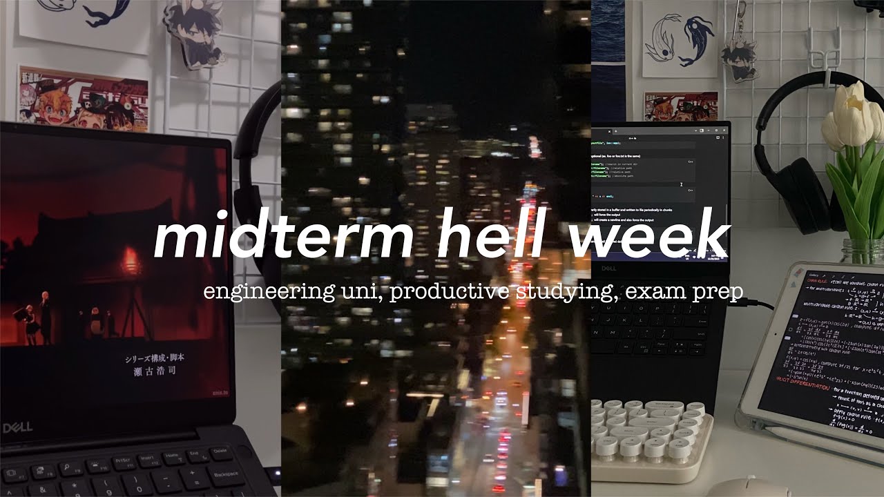 engineering midterm season 📖 busiest week, productive studying, exam ...
