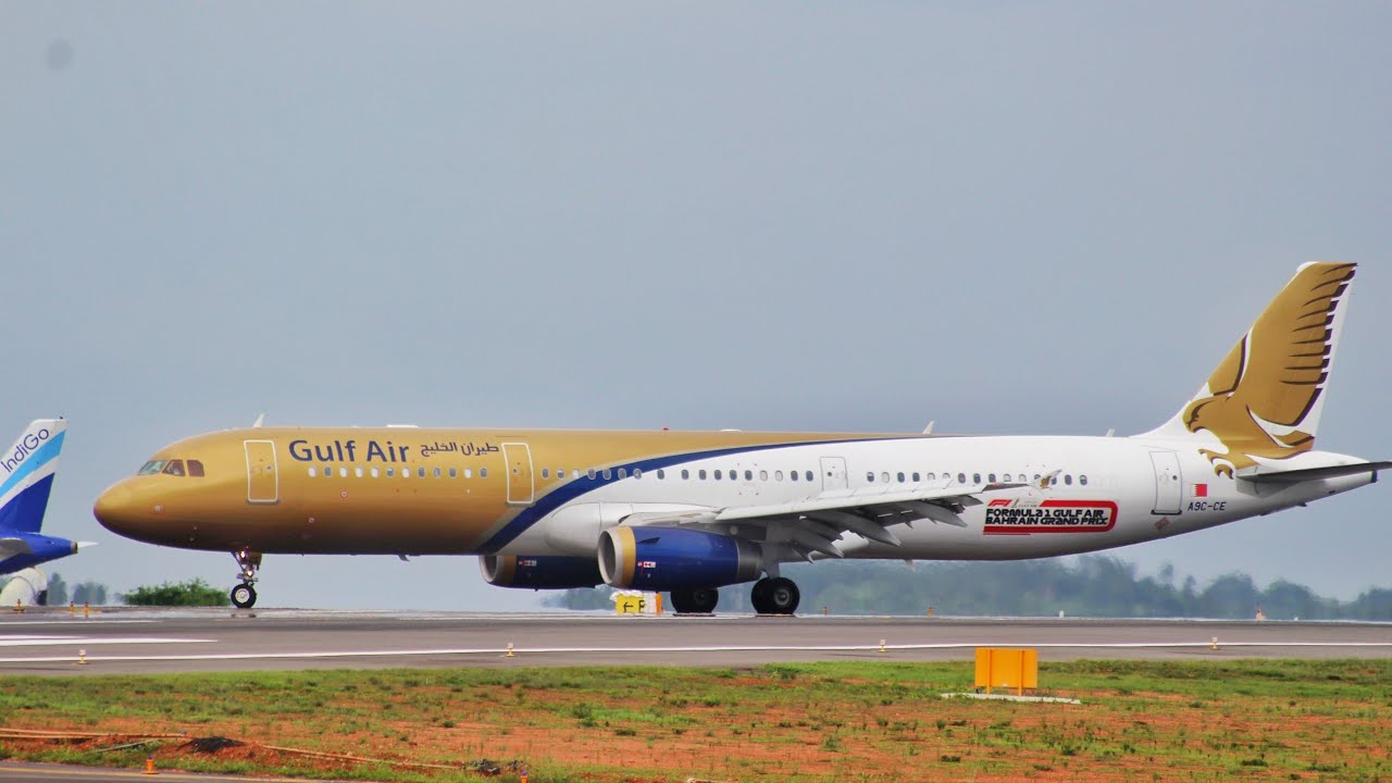 GULF AIR [Airbus A321-200] Chartered Flight Landing At Calicut Int'l ...