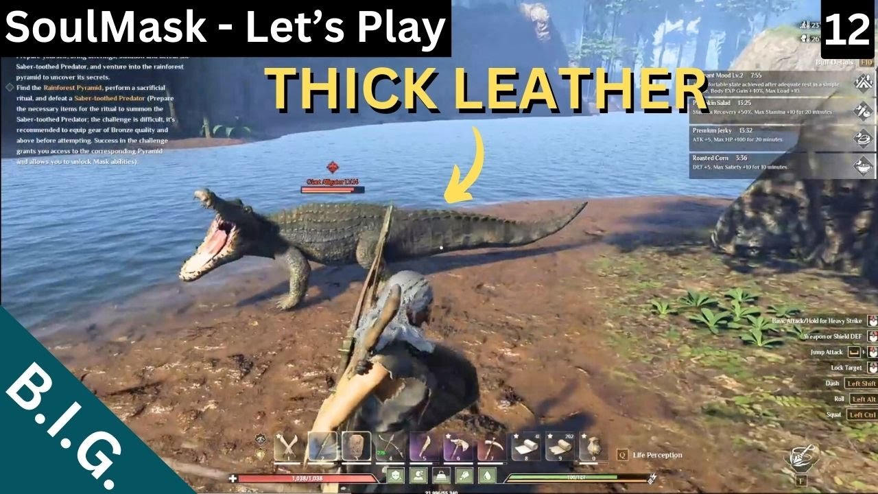 Soulmask Solo - Day 12: Hunting Alligators and Bronze Armor - YouTube