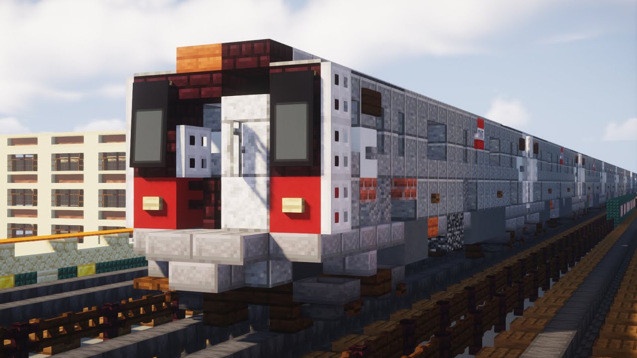 Minecraft NYC Subway R188 7 Train Car Tutorial - YouTube