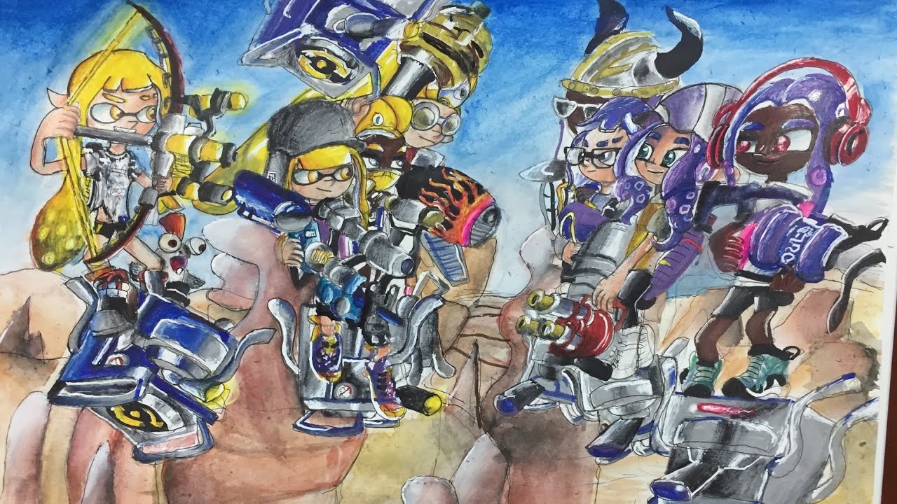 Drawings The Splatoon 3 Landscape (Splatoon 3) - YouTube