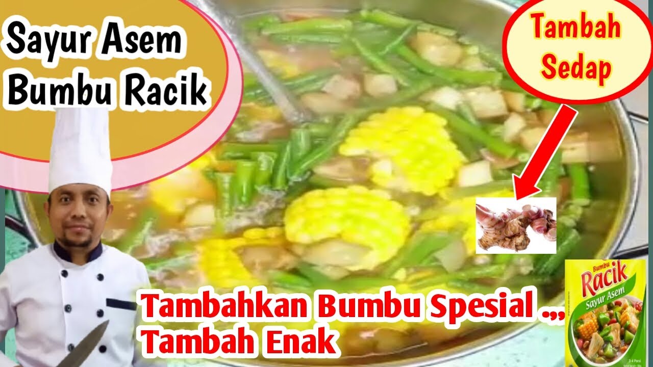 RESEP SAYUR ASEM BUMBU RACIK Yang Mudah Dan Enak - YouTube