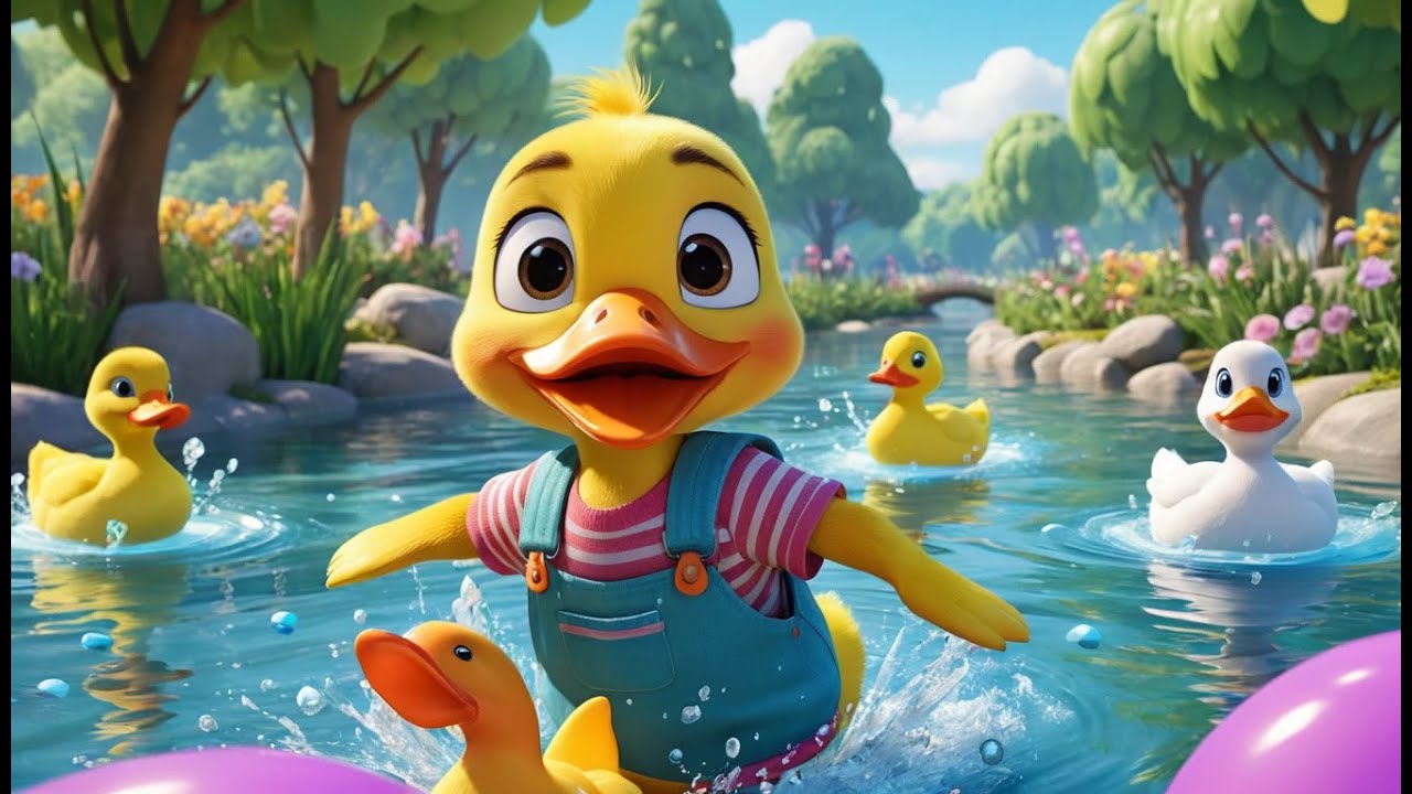 Duck Pond Song – Who Swims Away First | Fun Animal Song for Kids ...