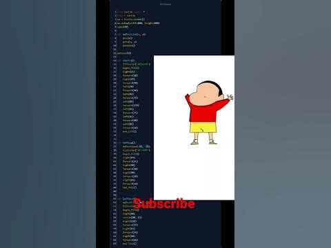Drawing shin Chan using python #shinchan - YouTube