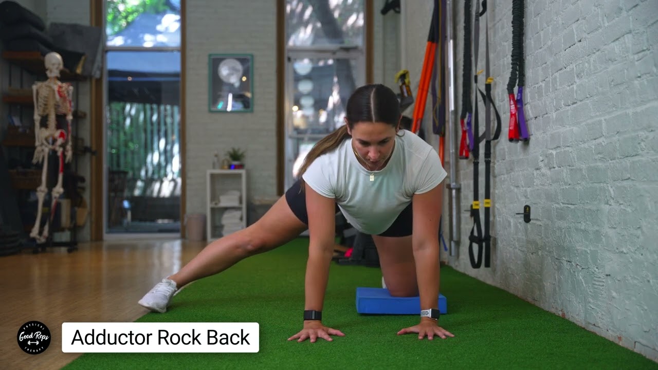 Adductor Rock Back - YouTube