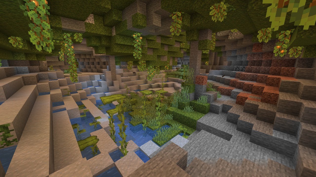 Lush Caves erkunden! Snapshot 21w10a Minecraft | Server: Herovitabomb ...