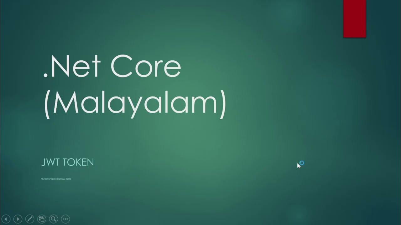 .Net Core | JWT Token | Malayalam - YouTube