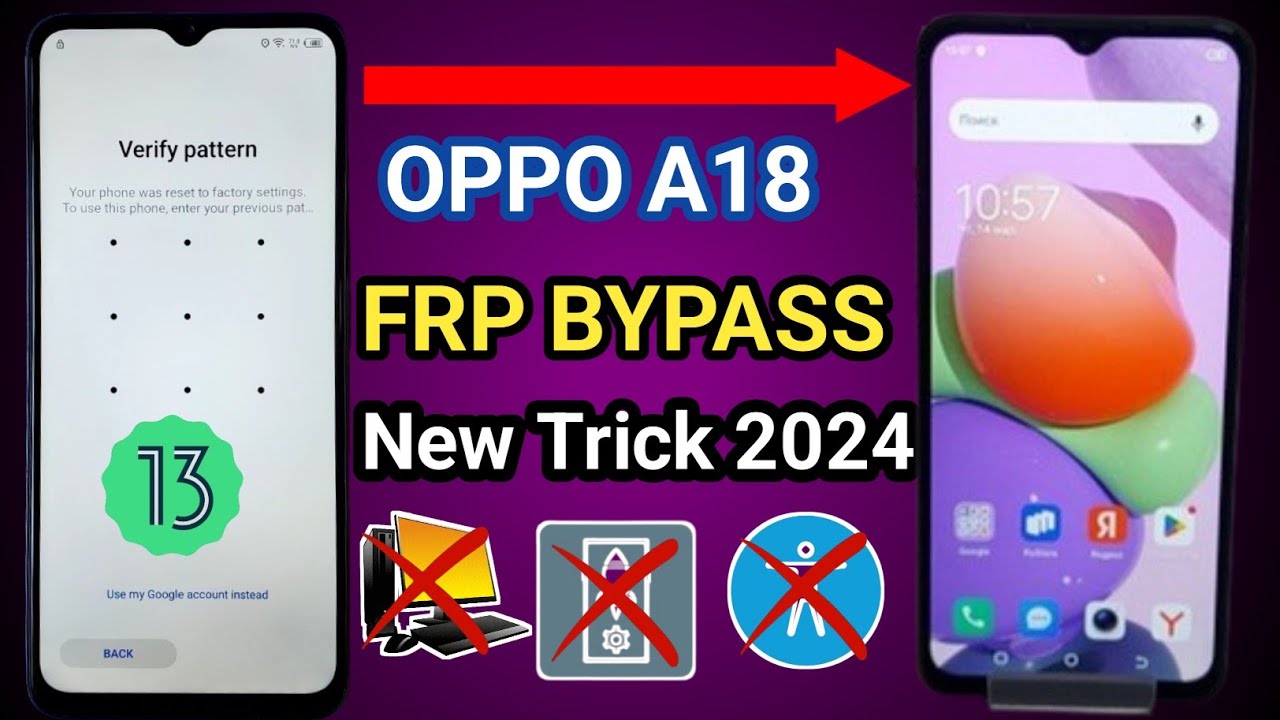 oppo A18/A17 frp bypass android 13 2024 | oppo cph2591 frp bypass - YouTube