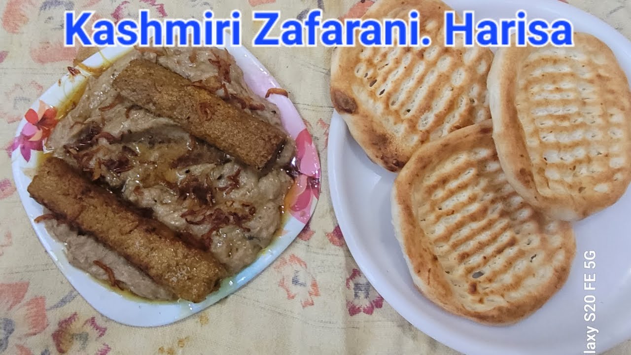 kashmiri zafarani Harisa recipe 😋 famous harisa recipe making harisa ...