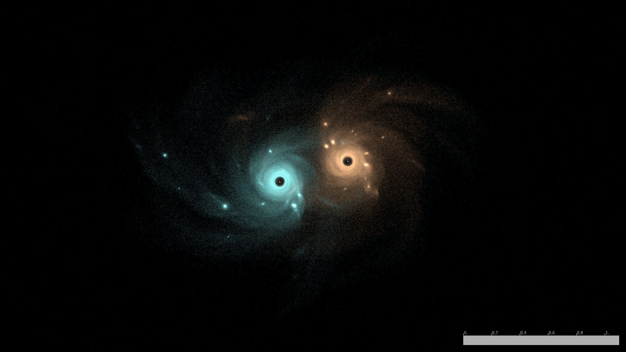 Barnes-Hut method Nbody simulation (N=2M) - YouTube