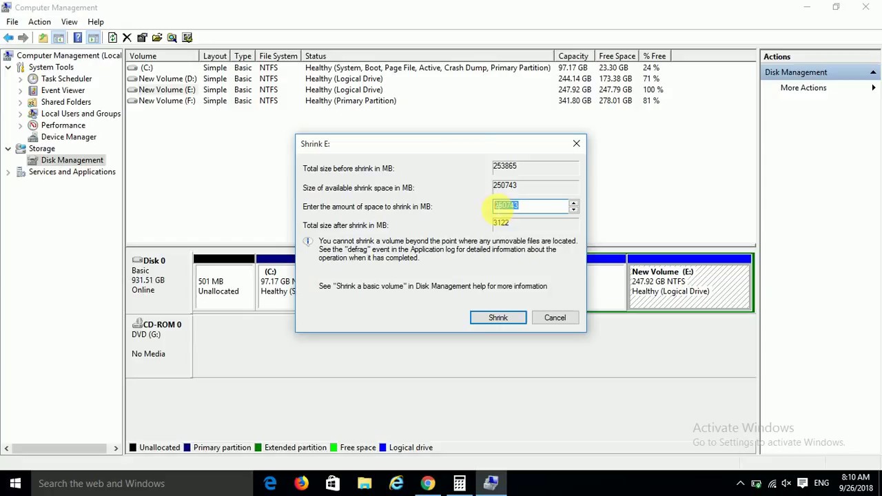How To Creat a New Volume (अपनी हार्ड डिस्क में नया पार्टीशन कैसे ...