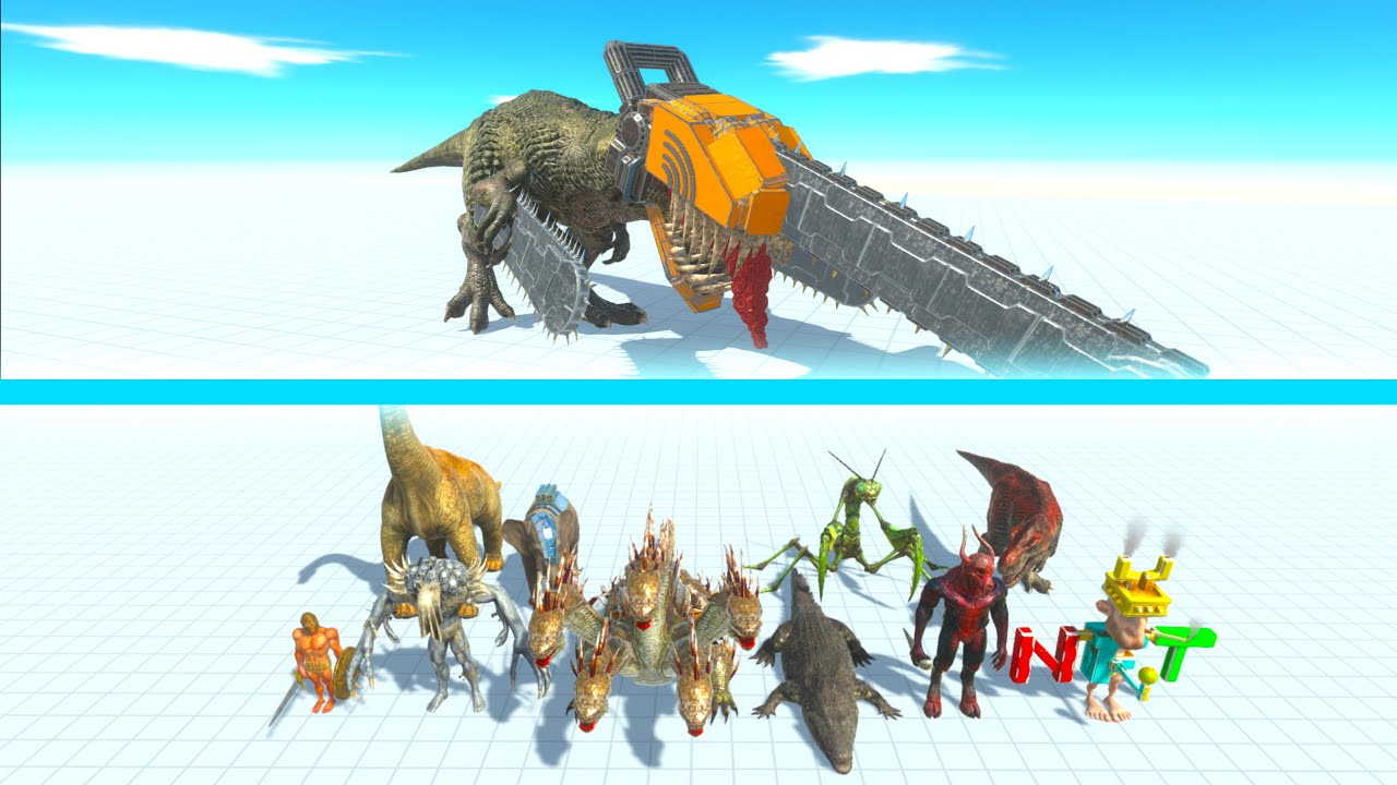 CHAINSAW T-REX vs EVERY FACTION - Animal Revolt Battle Simulator ARBS ...