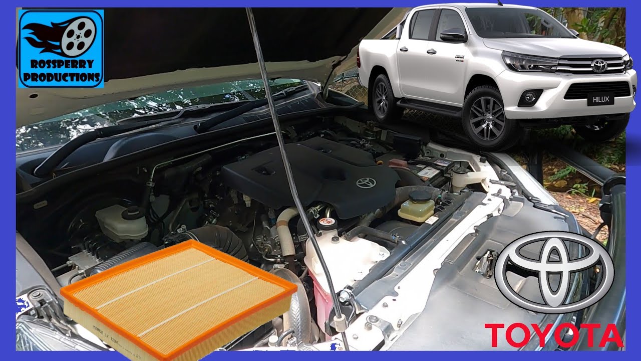 How to Replace the Air Filter on a Toyota Hilux & Fortuner Tutorial ...