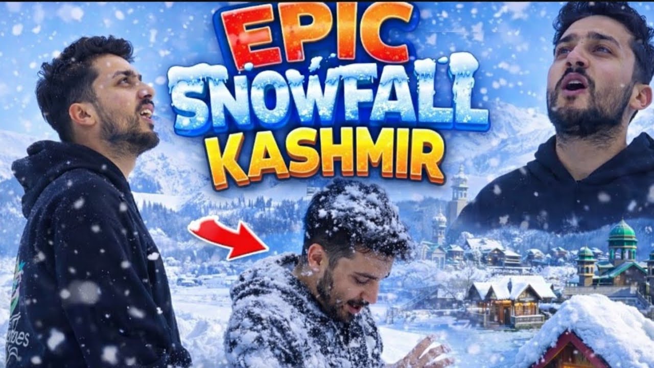 First SnowFall Of Kashmir - YouTube