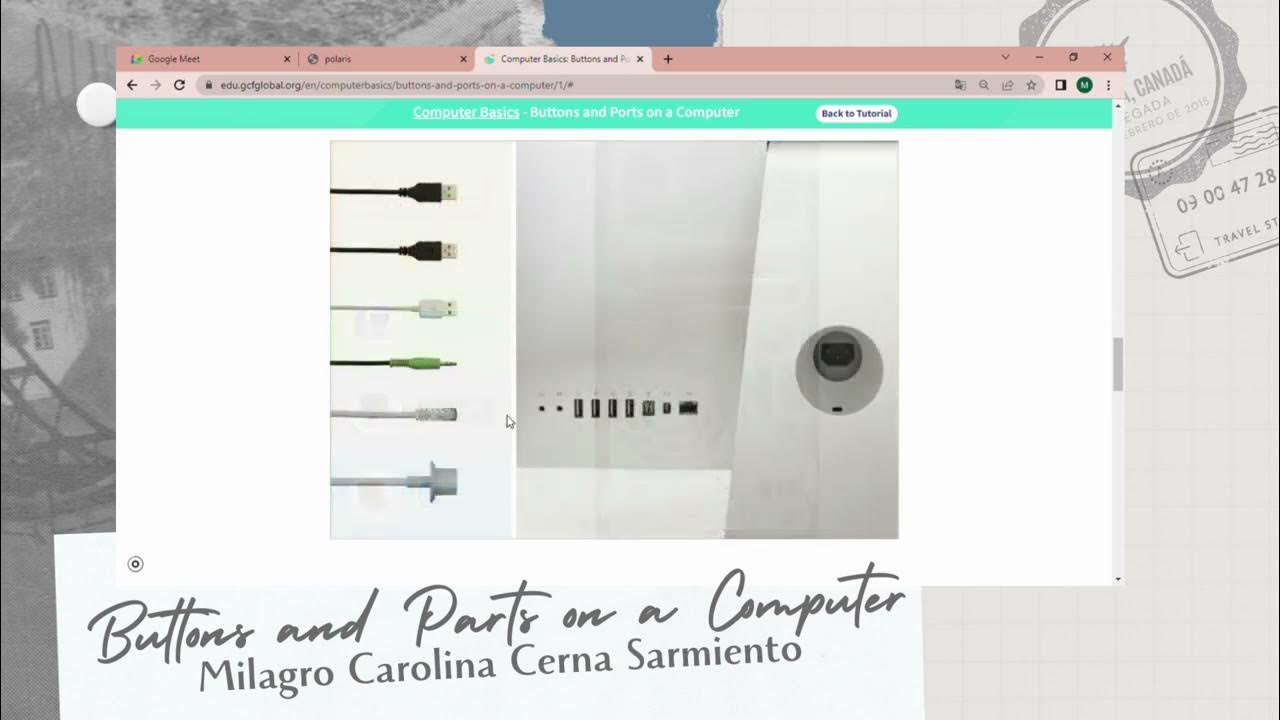 Buttons and Ports on a Computer - YouTube