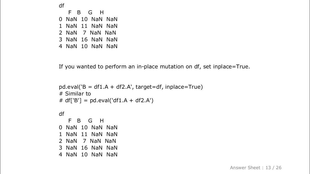 PYTHON : Dynamically evaluate an expression from a formula in Pandas - YouTube