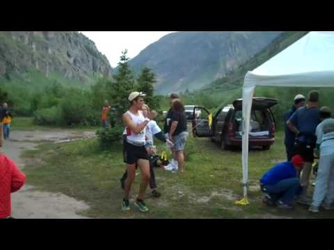 Jamil Coury running into Cunningham Hardrock 100 - YouTube