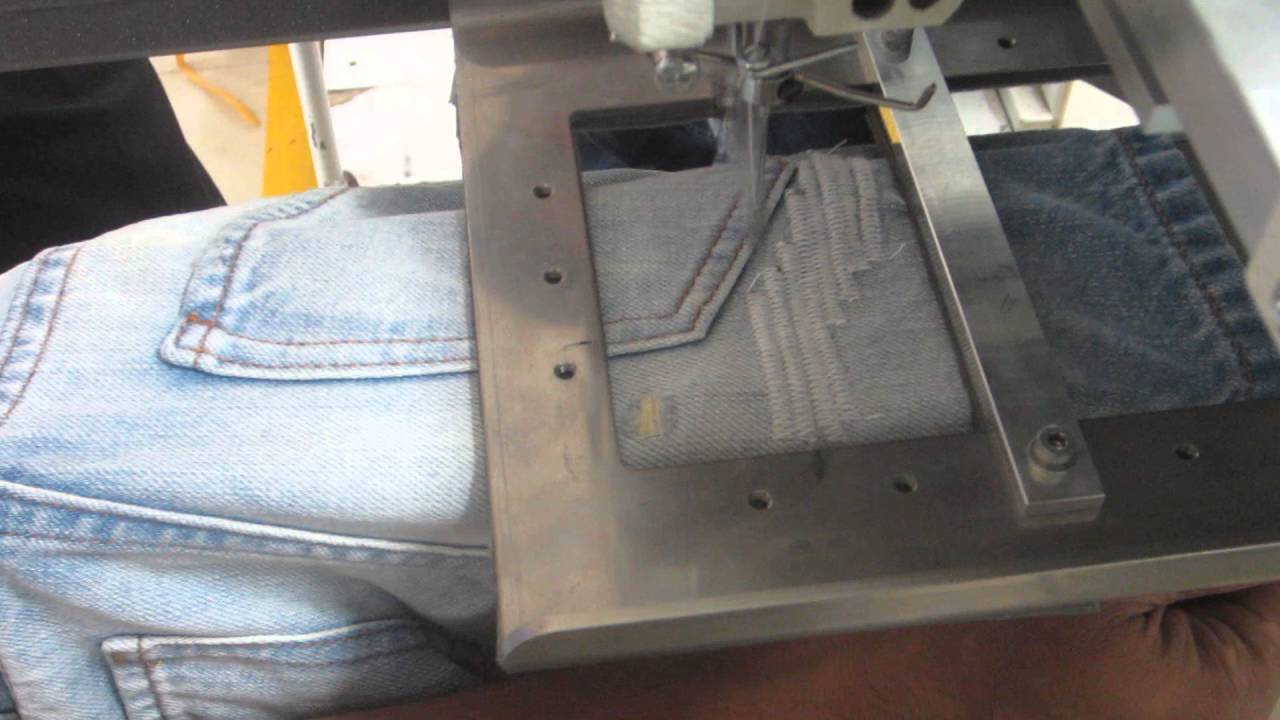 JT115GB JAMINTERNATIONAL DECORATIVE STITCHING MACHINE ON TROUSER LEG ...