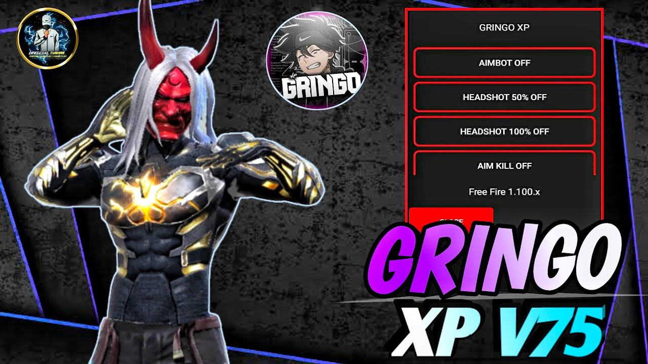 Free Fire Mod Menu Apk !! Gringo Xp V75 😱 !! New Password 🔑 - YouTube