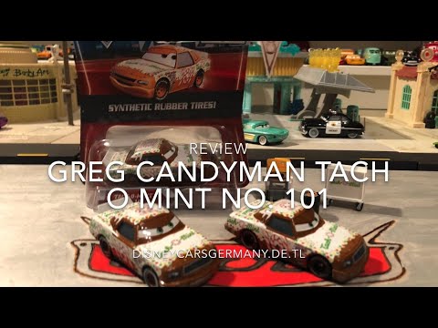 Disney Pixar Cars GREG CANDYMAN TACH O MINT #101 | disneycarsgermany