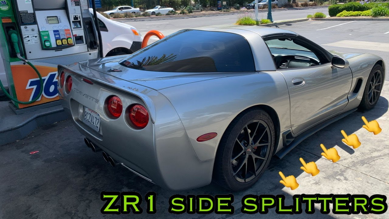 C5 Corvette: Zr1 side splitter/ Picking a wrap color - YouTube