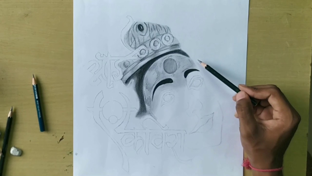 ♥️🙏🙏Aai ekvira sketch🙏🙏♥️ - YouTube