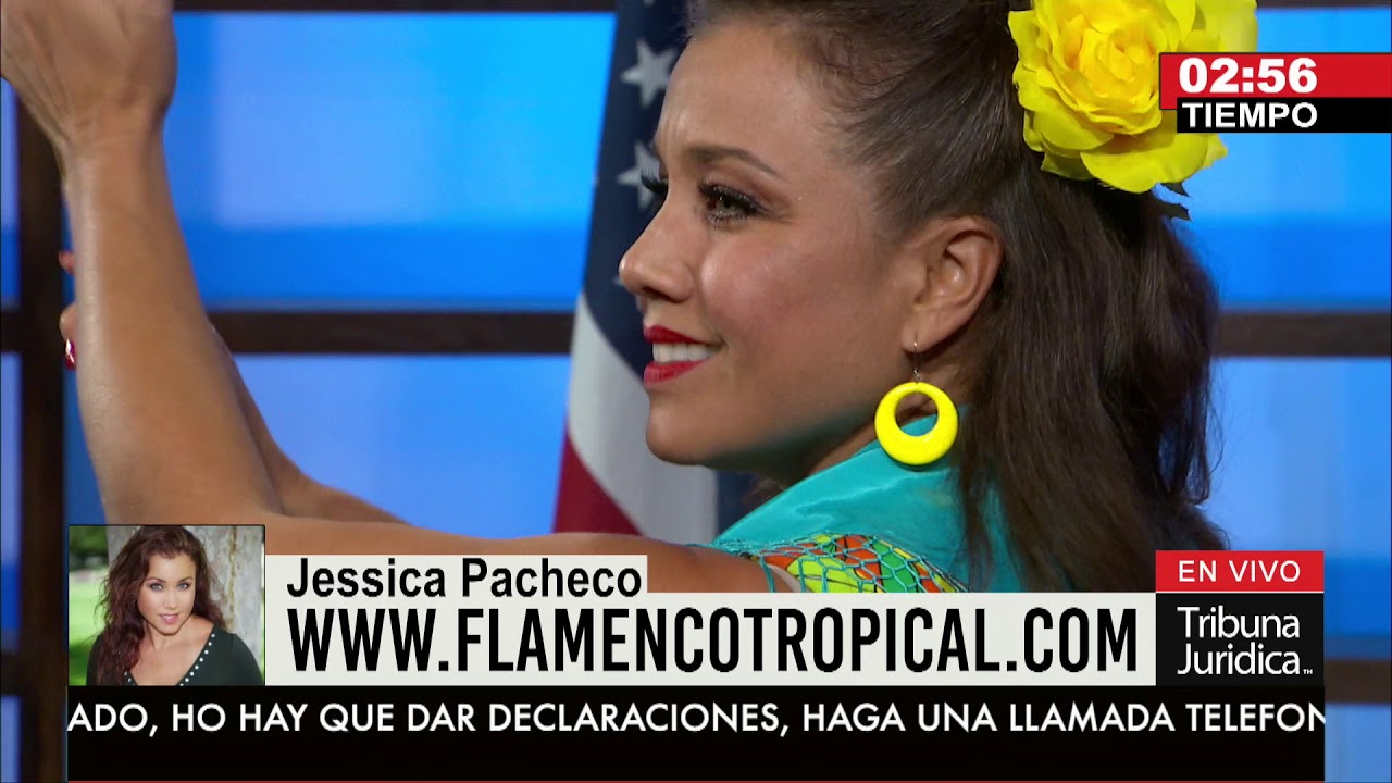 Jessica Pacheco - Founder of Flamenco Tropical on the talk show Tribuna ...