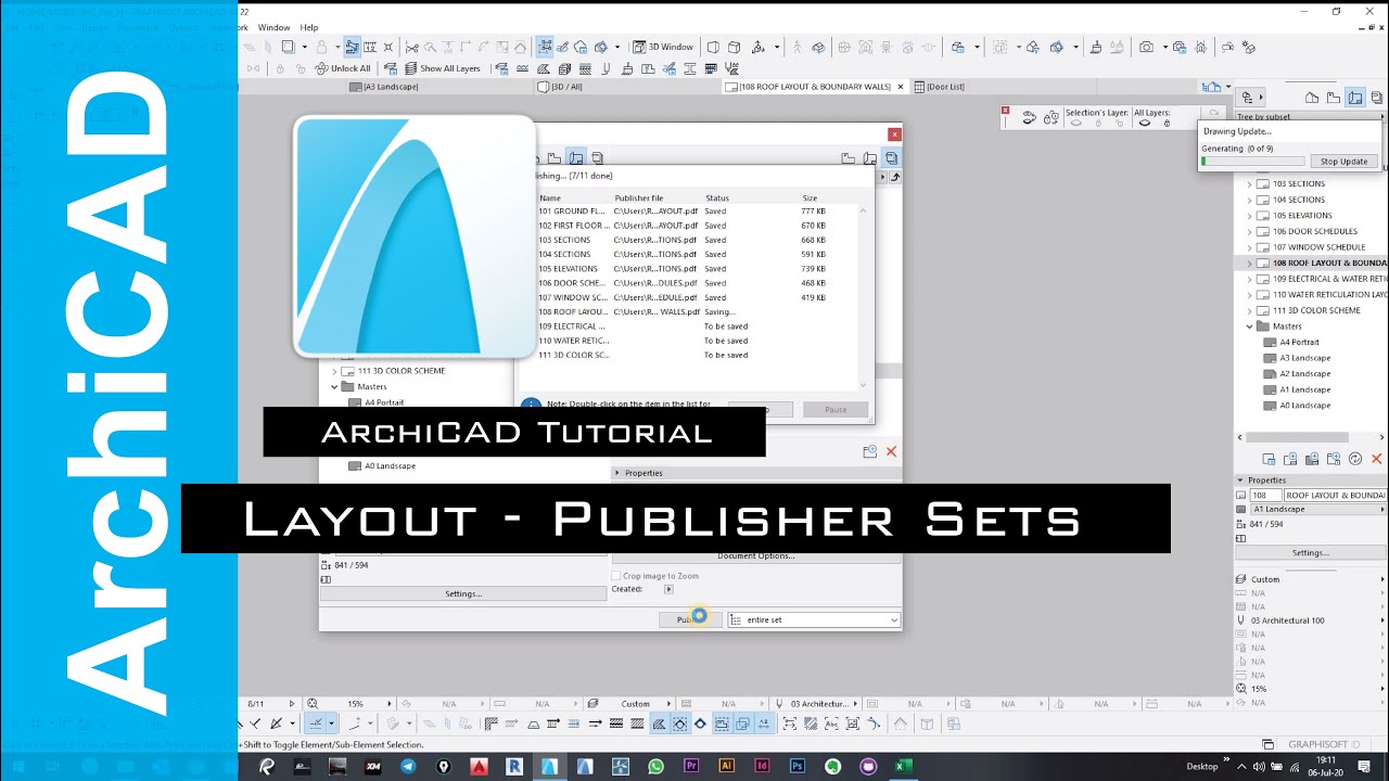 ArchiCAD Layout Publishing | Layout Publisher Sets - YouTube