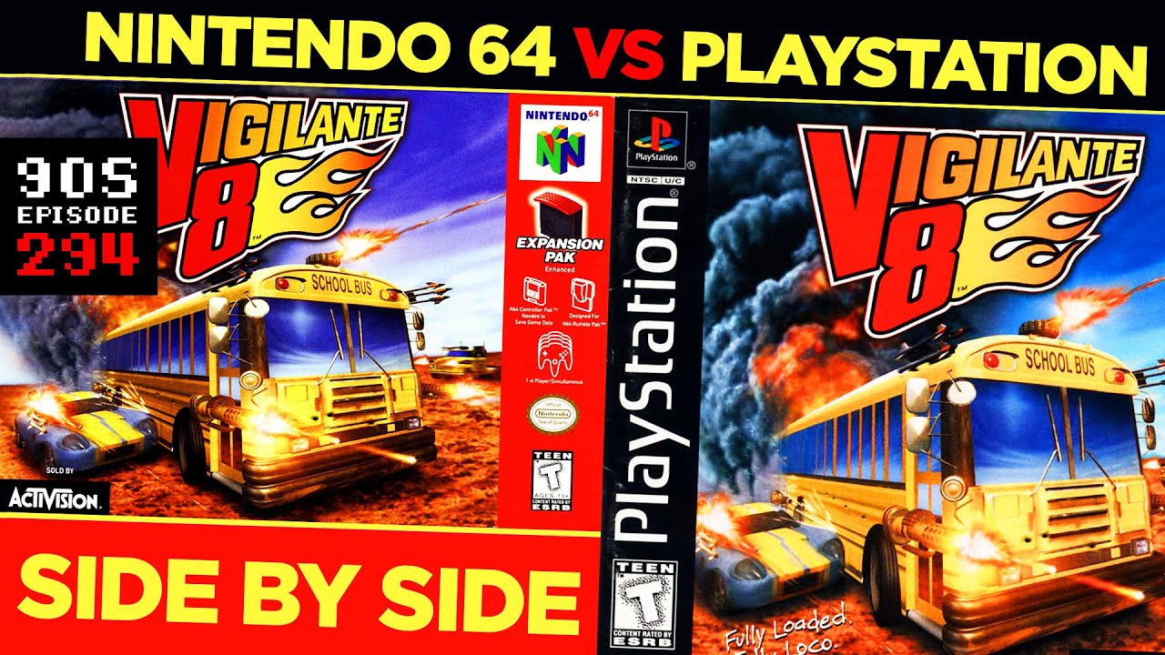 Vigilante 8 - PS1 vs N64 // Side By Side (Double Playthrough) - YouTube