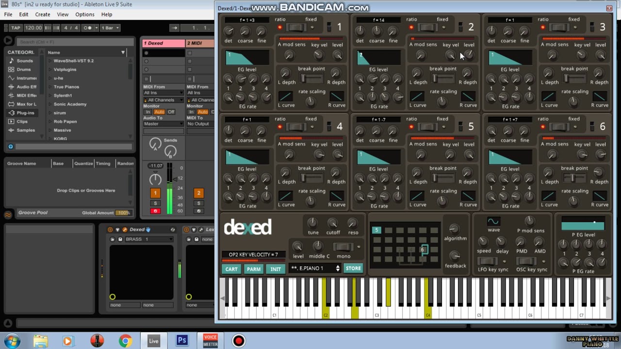 Dexed VST the best 80s electric piano - YouTube