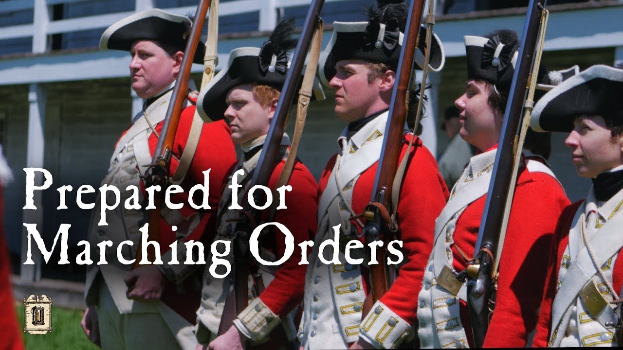 Revolutionary War British Soldiers Marching