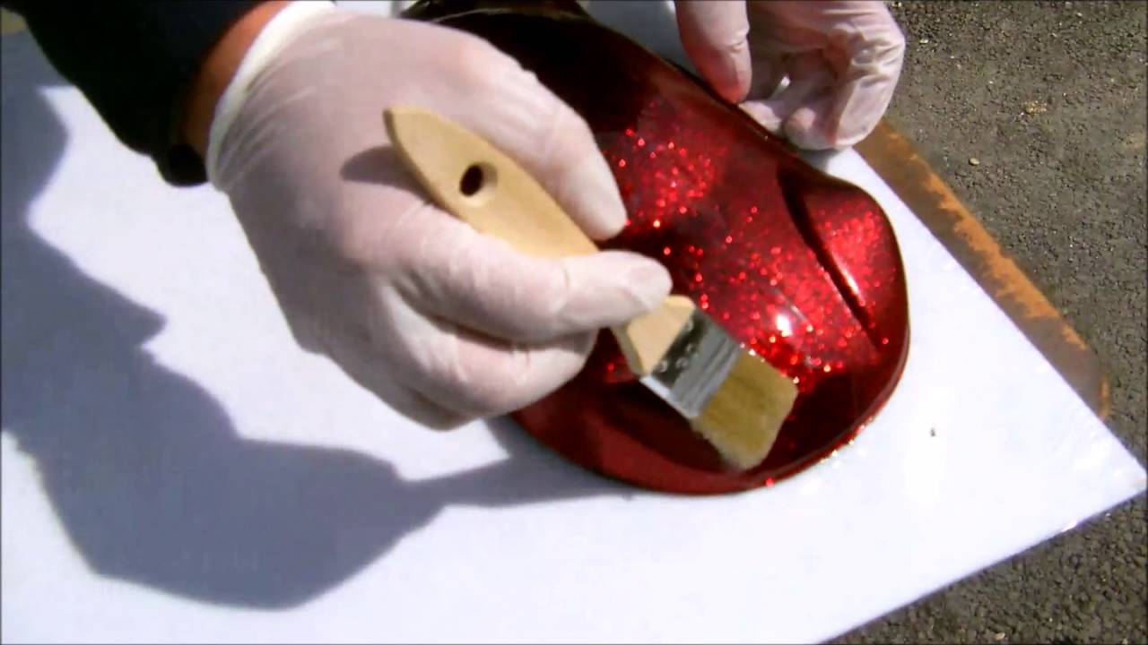 Trasparente Epoxy su flakes kandy Stardust Colors Italia - YouTube