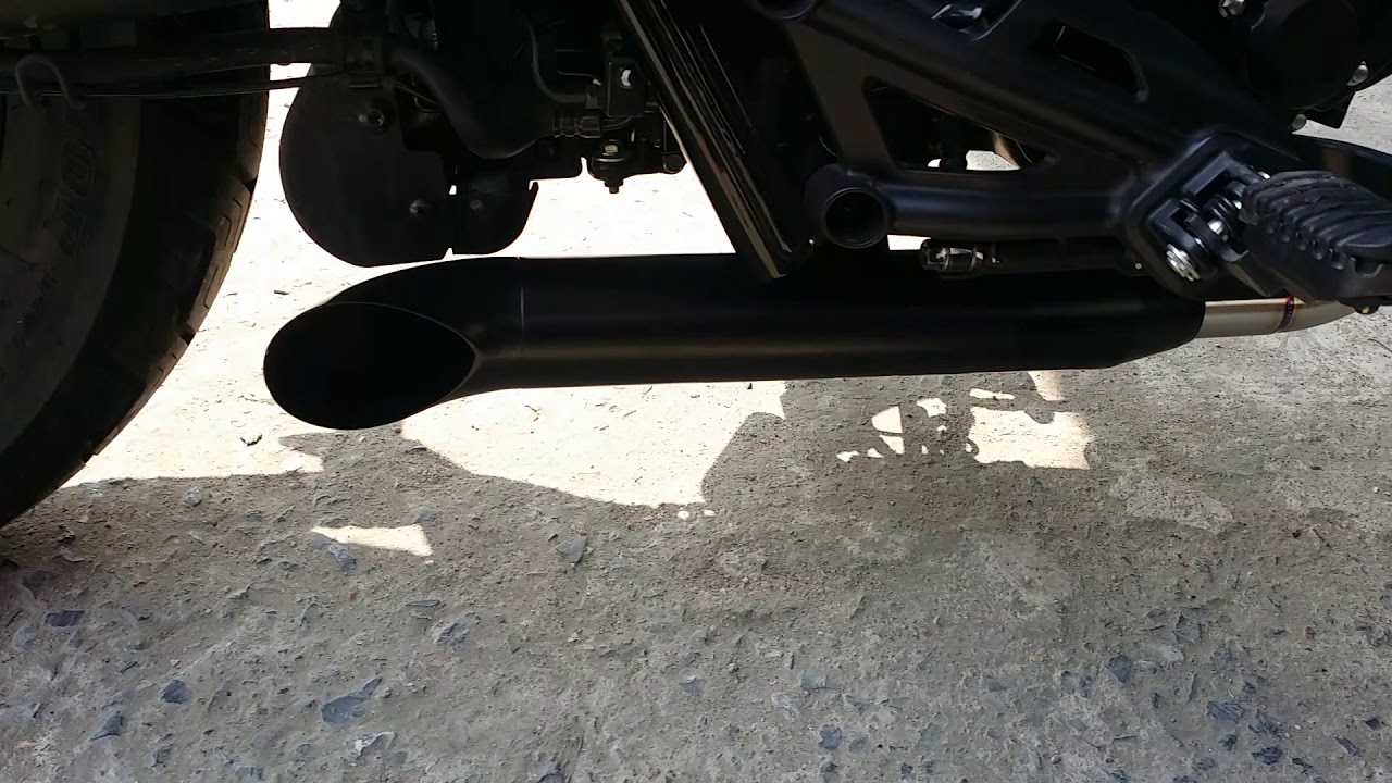 Bug bike shop - ชุดท่อปากตัด full system for rebel300 - YouTube