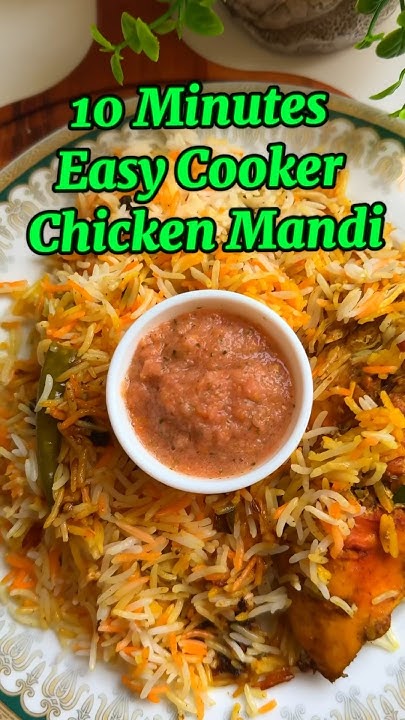 Eid Special Cooker Chicken Mandi Recipe 👇🏻👇🏻#shorts #viral # ...
