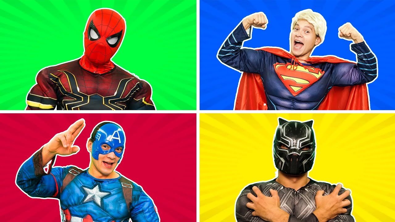 The Superman Song + More | Action Songs for Kids | Superheroes | Kids ...