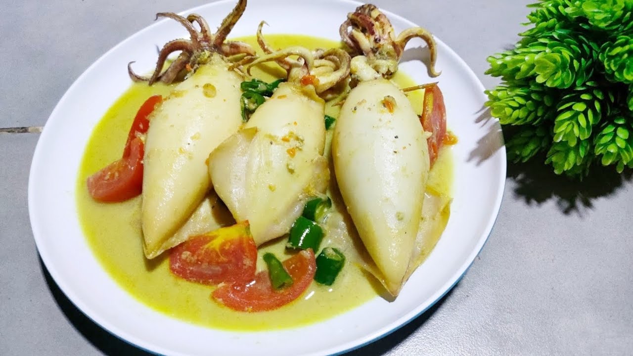 Resep Cumi Kuah Santan - YouTube