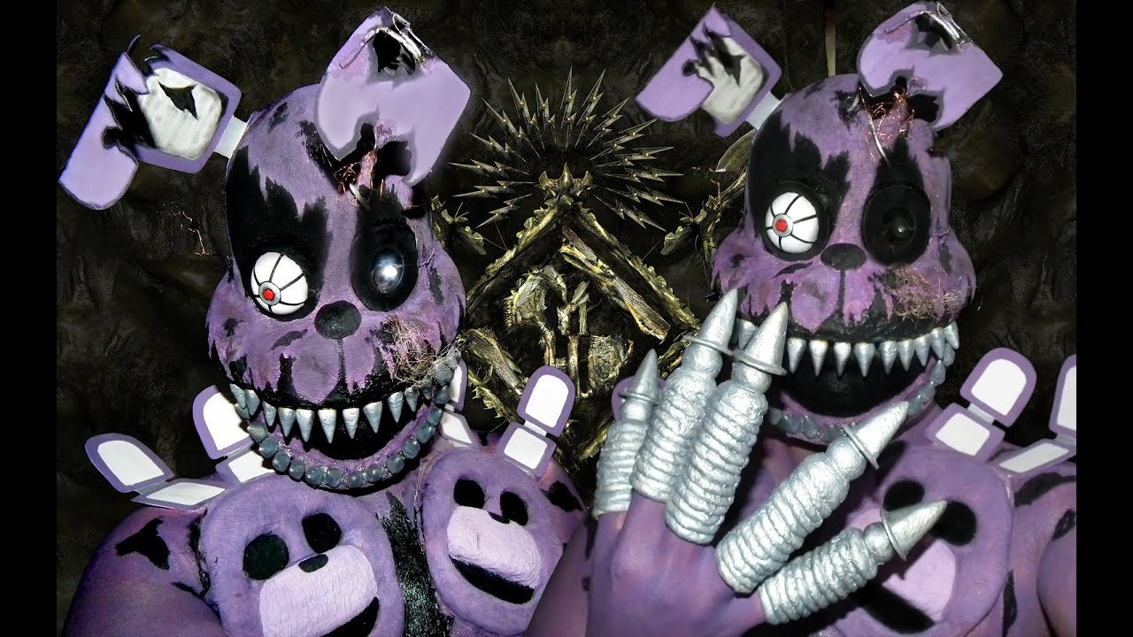 Nightmare Bonnie - Makeup Tutorial - Five nights at freddys 4 - YouTube
