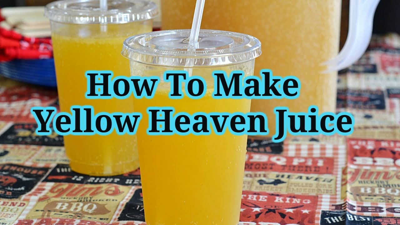 Recipe - How To Make Yellow Heaven Juice - YouTube