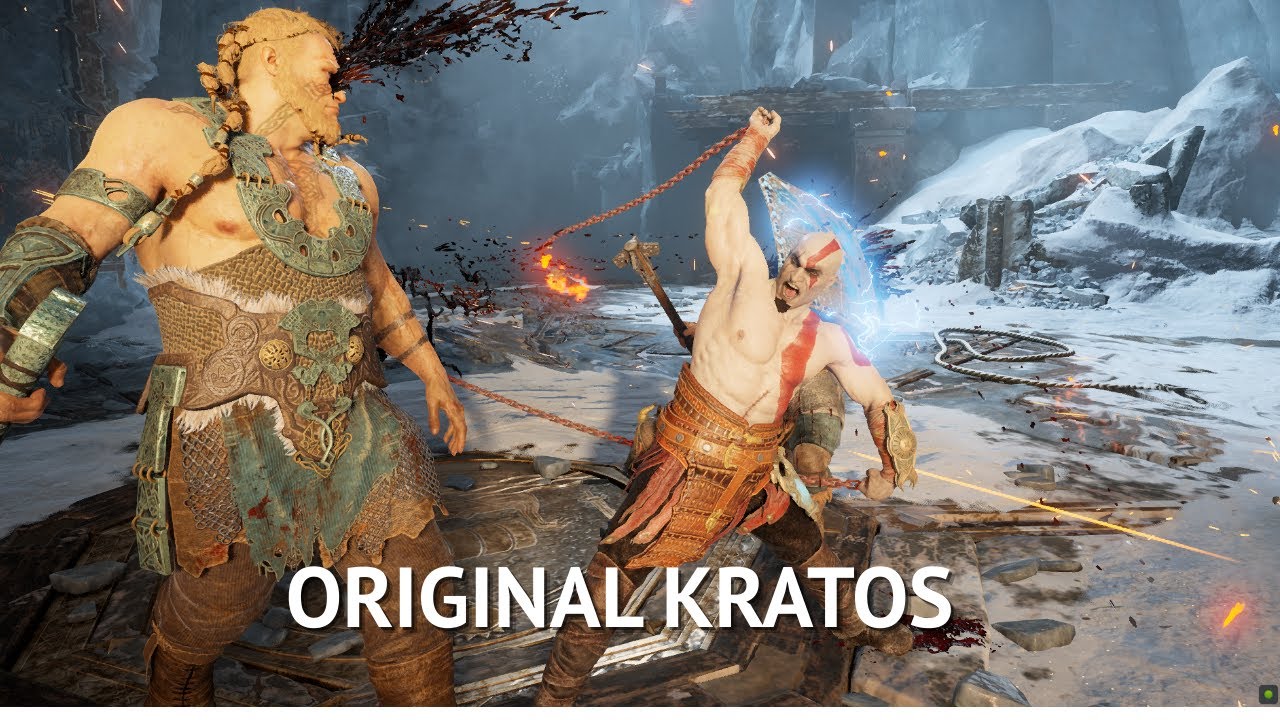 Original Goatee Kratos VS MODI AND MAGNI Boss Fight - God of War Pc ...