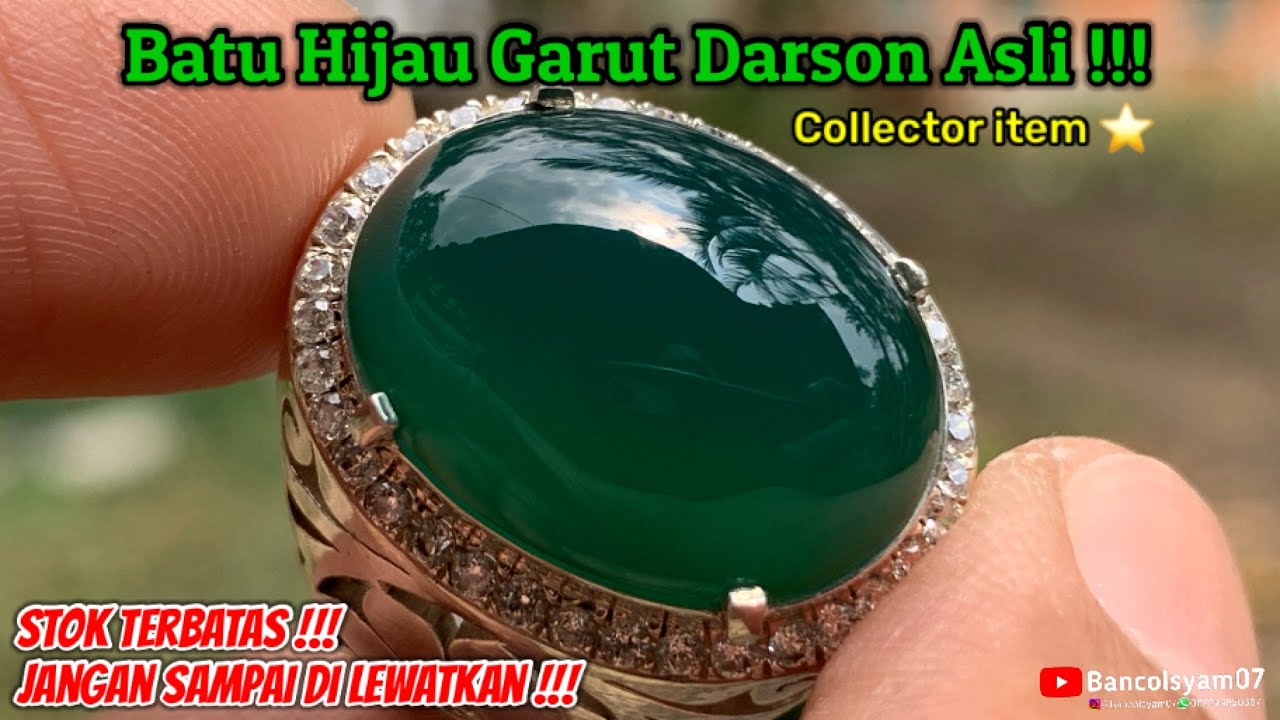 Batu Hijau Garut Darson Asli Garansi Natural 100% - YouTube