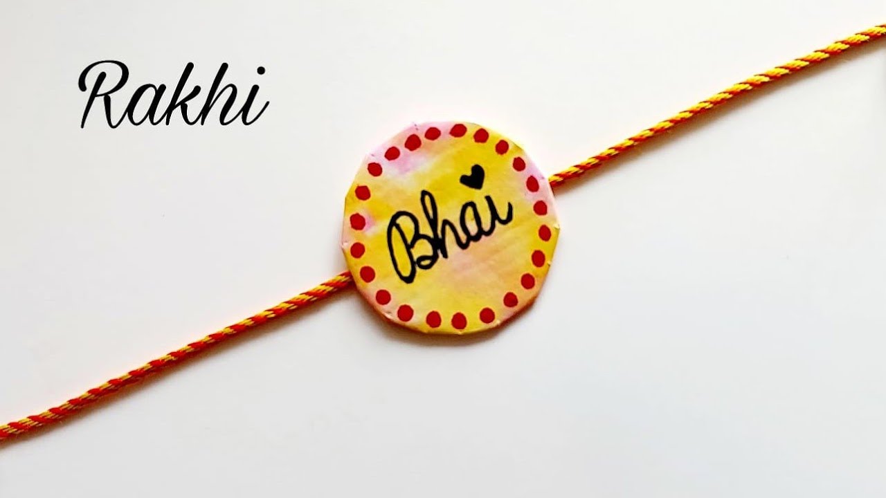 DIY How to make Rakhi at home • Paper rakhi idea • Latest rakhi design ...