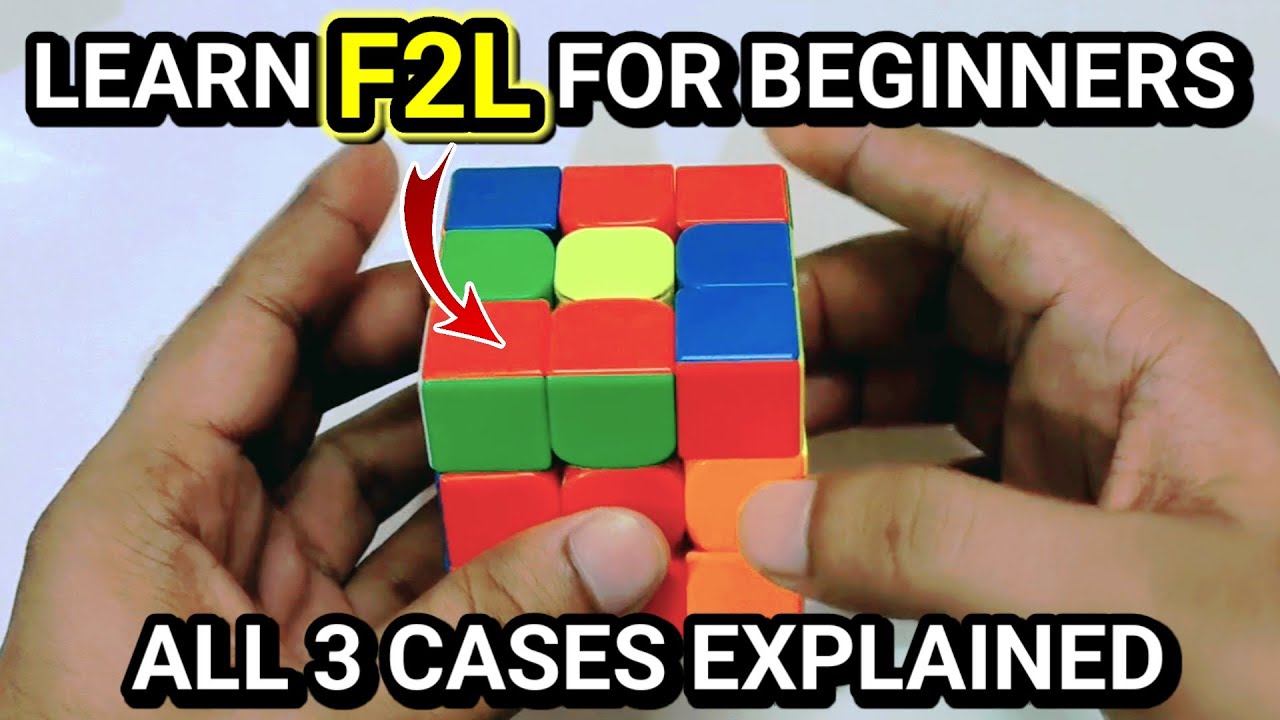 Learn F2L Method in Hindi 🇮🇳🇮🇳 || F2l Tutorial Video For Beginners ...