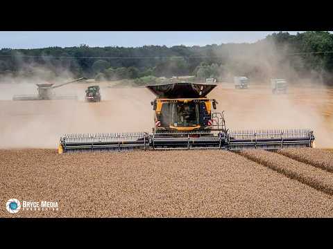Über 30 METER Arbeitsbreite! 🤯 New Holland CR11 vs. John Deere X9 1100 | Soundvideo Teil 1 - Ernte26