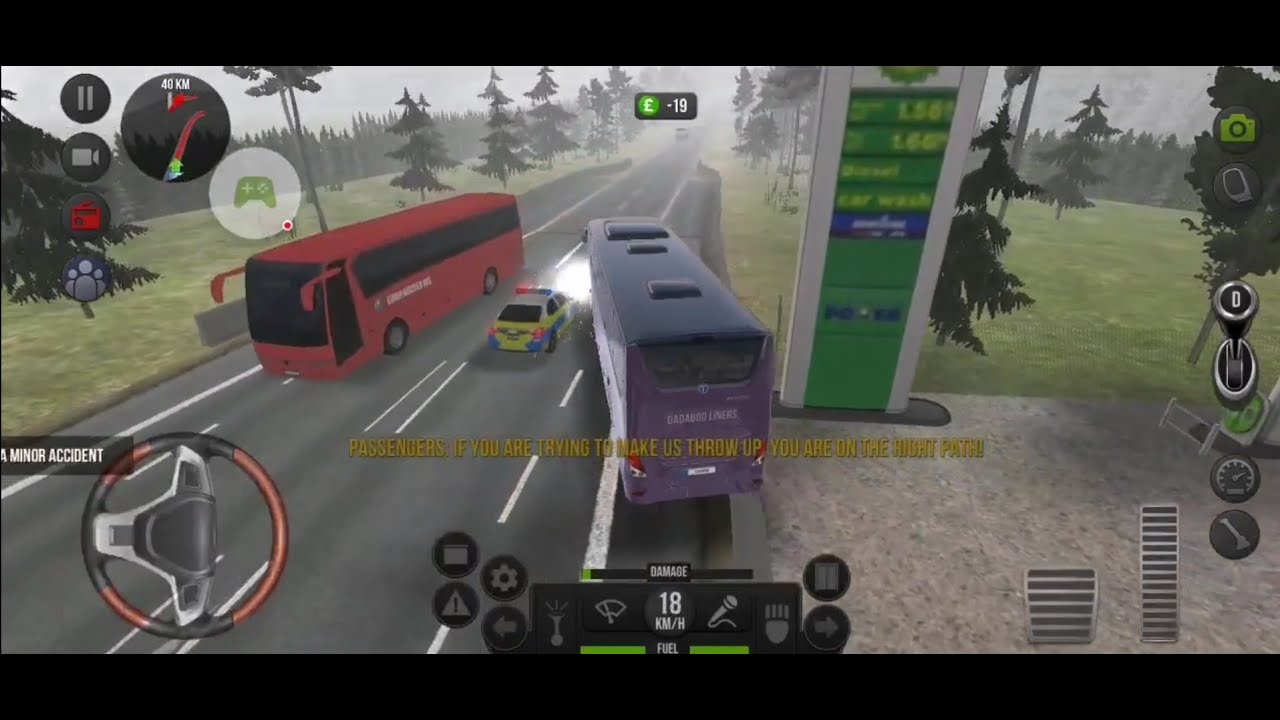 Bus Simulator : Ultimate.A Collision with a reckless cop.Karlsruhe to ...