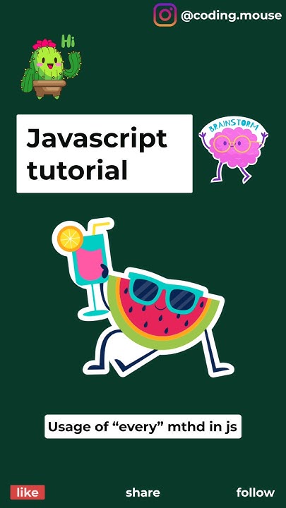 Usage of "every" in js #ytshorts #shortvideos #viral #programming #coding #shortsviral #js # ...