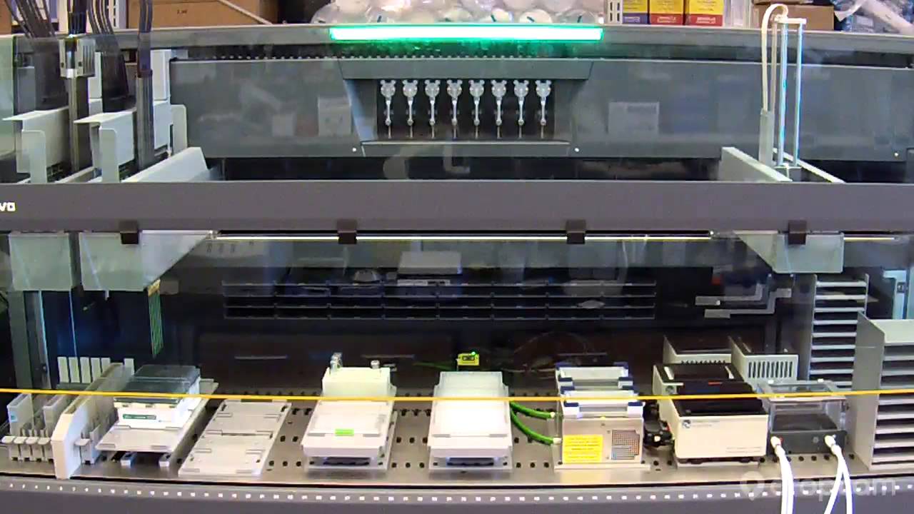 Tecan EVO Hotel front pos - YouTube
